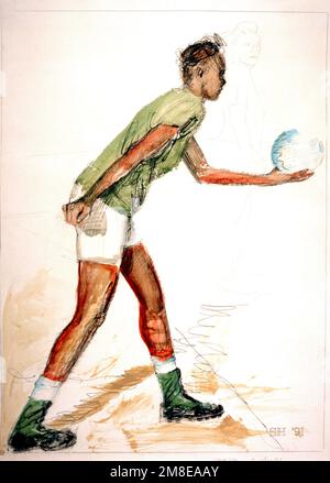 Artwork: "Playing Volleyball I". Artist: Sieger Hartgers. Catalog ...