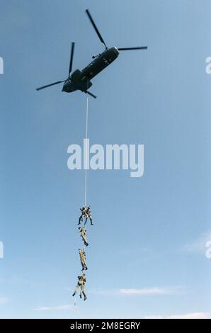 A Helicopter Combat Support Squadron 4 (HC-4) CH-53E Super Stallion ...