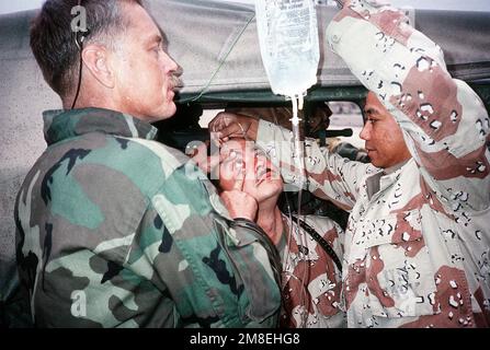 Burning Oil Facility Operation Desert Storm Kuwait (Feb.-Mar. 1991 ...