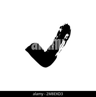 Checkbox. Check signs V X. Chalk and brush checkmarks set. Vector set ...