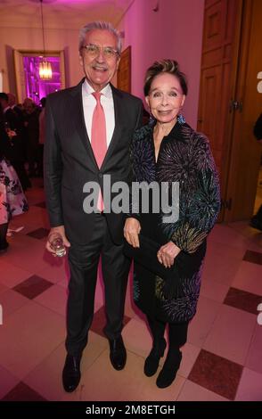 Monika Peitsch and Sven Hansen-H?chst?dt at the award ceremony of the ...