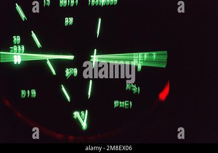 A view of a tactical information display (TID) in the cockpit of an F ...