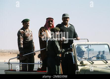Saudi Arabia's King Fahd and LT. GEN. Khalid Bin Sultan Abdul Aziz ...