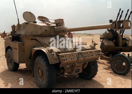 A right front view of a ZPU-4 anti-aircraft machine gun that was ...