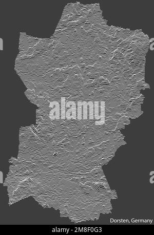 Topographic relief map of DORSTEN, GERMANY Stock Vector Image & Art - Alamy