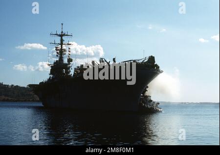The large harbor tug WAUWATOSA (YTB-775) stands by after maneuvering ...