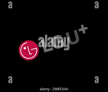 LG Uplus, Logo, Black background Stock Photo - Alamy
