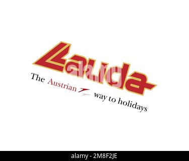 Lauda Air, rotated logo, white background Stock Photo - Alamy