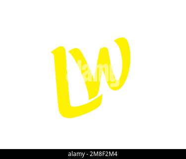 LW Stores, rotated logo, white background B Stock Photo - Alamy