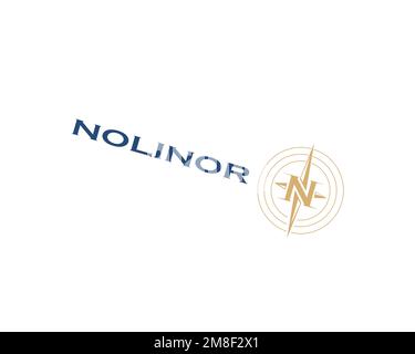 Nolinor Aviation, rotated logo, white background Stock Photo - Alamy