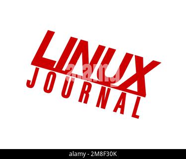 Linux Journal, rotated logo, white background Stock Photo - Alamy