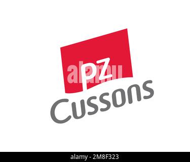 PZ Cussons, rotated logo, white background B Stock Photo - Alamy