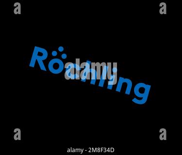 Roechling Group, Logo, Black background Stock Photo - Alamy