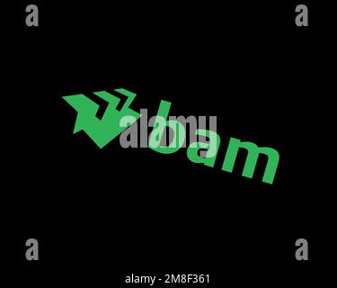 Royal BAM Group, rotated logo, white background Stock Photo - Alamy