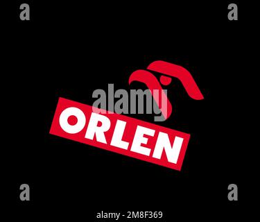 PKN Orlen, Logo, Black background Stock Photo - Alamy