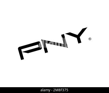 PNY Technologies, rotated logo, white background B Stock Photo - Alamy