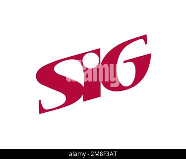 SIG plc, Logo, White background Stock Photo - Alamy