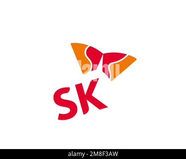 SK Group, Logo, White background Stock Photo - Alamy