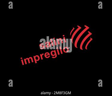 Salini Impregilo, Logo, Black background Stock Photo - Alamy