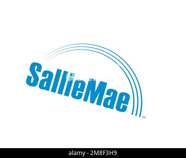 Sallie Mae, rotated logo, white background Stock Photo - Alamy