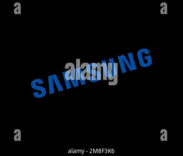 Samsung Electronics, Logo, Black background Stock Photo - Alamy