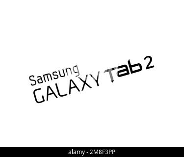 Samsung Galaxy Tab 7. 0, Rotated Logo, White Background B Stock Photo ...