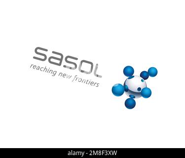 Sasol, rotated logo, white background Stock Photo - Alamy