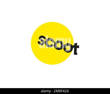 Scoot, rotated logo, white background Stock Photo - Alamy