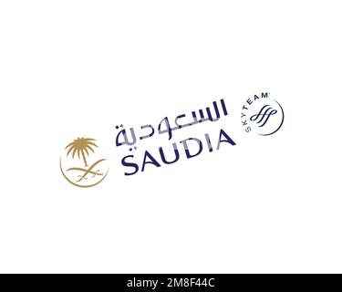 Saudia, Logo, White background Stock Photo - Alamy