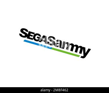 Sega, rotated logo, white background Stock Photo - Alamy