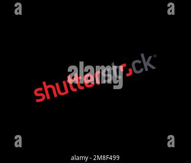 Shutterstock, Logo, Black background Stock Photo - Alamy