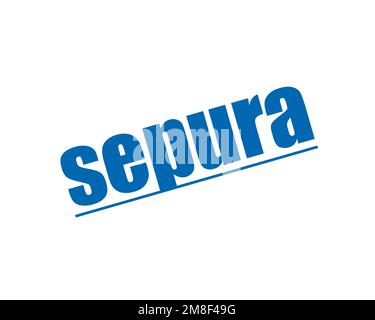 Sepura, rotated logo, white background B Stock Photo - Alamy
