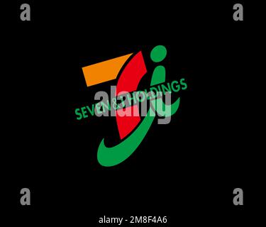Seven & I Holdings Co. rotated logo, white background Stock Photo - Alamy