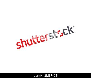 Shutterstock, Logo, White background Stock Photo - Alamy