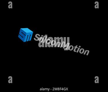 Silicon Motion, Logo, Black background Stock Photo - Alamy