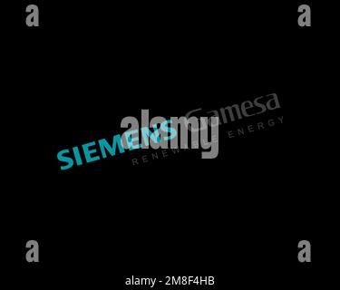 Siemens Gamesa, Logo, Black background Stock Photo - Alamy