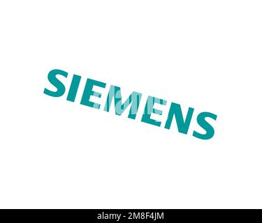 Siemens Energy Sector, rotated logo, black background B Stock Photo - Alamy