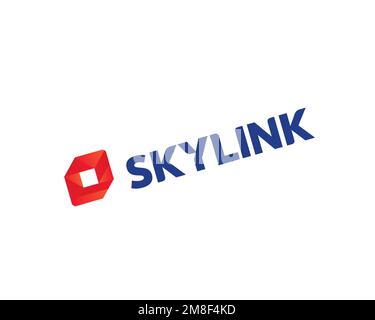 Skylink TV platform, rotated logo, white background B Stock Photo - Alamy