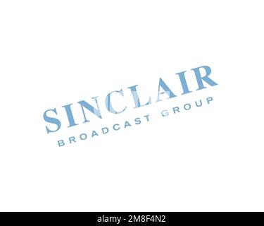 Sinclair Broadcast Group, rotated logo, white background B Stock Photo ...