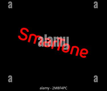 SmarTone, rotated logo, black background Stock Photo - Alamy