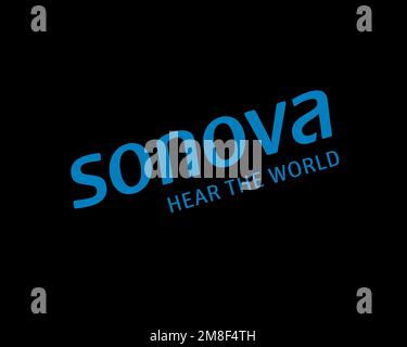 Sonova, Logo, Black background Stock Photo - Alamy