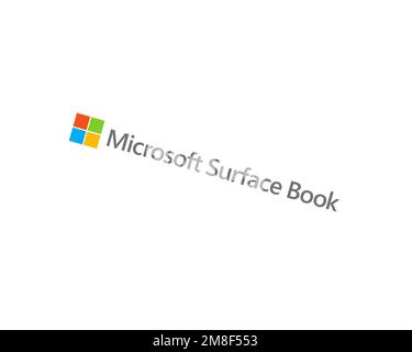 Surface Book, rotated logo, white background Stock Photo - Alamy