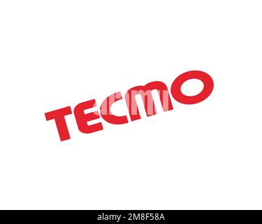 Tecmo, rotated logo, white background B Stock Photo - Alamy