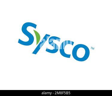 Sysco, rotated logo, white background Stock Photo - Alamy