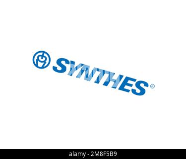 Synthes, rotated logo, white background Stock Photo - Alamy