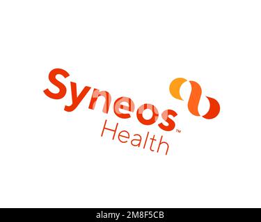 Syneos Health, rotated logo, white background Stock Photo - Alamy