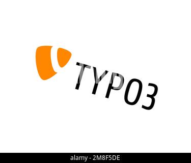 TYPO3, rotated logo, white background Stock Photo - Alamy