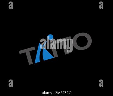 Taito, Logo, Black background Stock Photo - Alamy