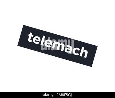 Telemach, rotated logo, white background Stock Photo - Alamy