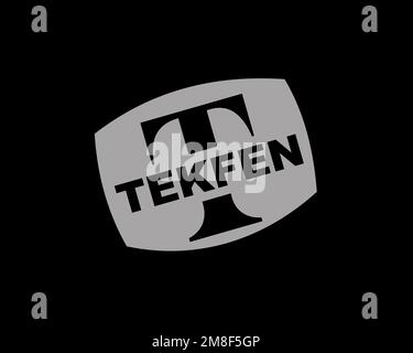 Tekfen Construction and Installation, Logo, Black background Stock ...